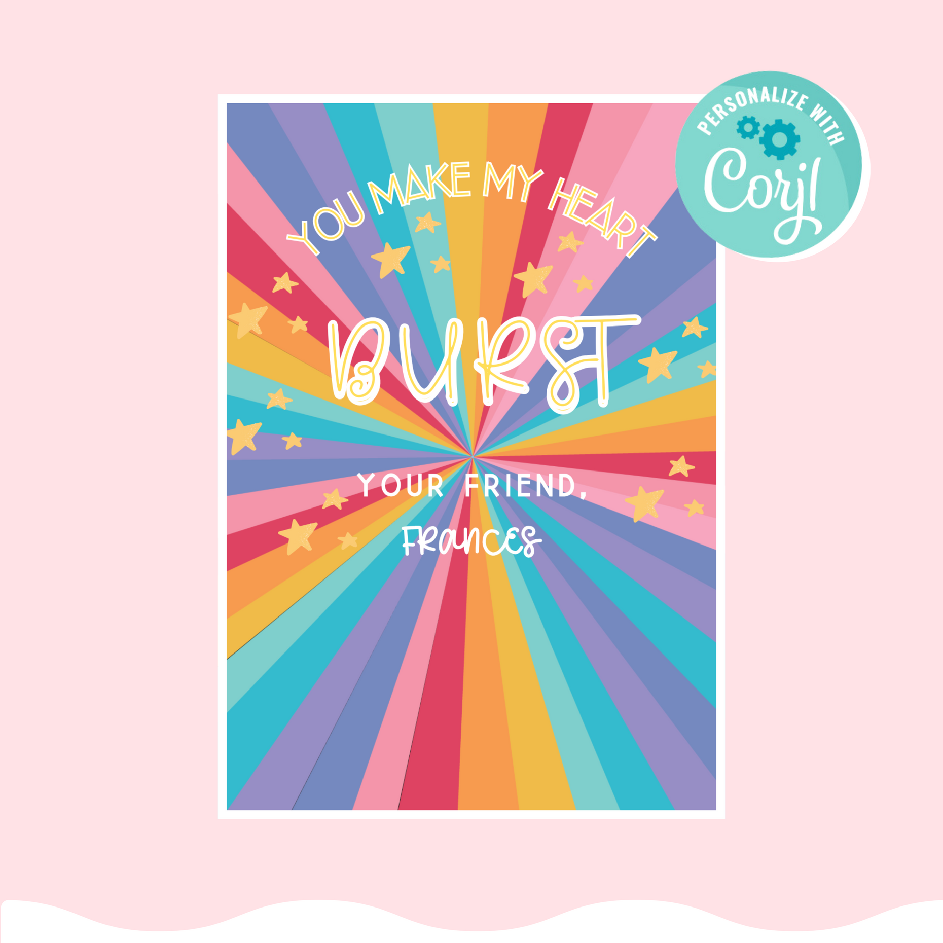 Printable: Burst Candy Valentine – Curious Baby Cards