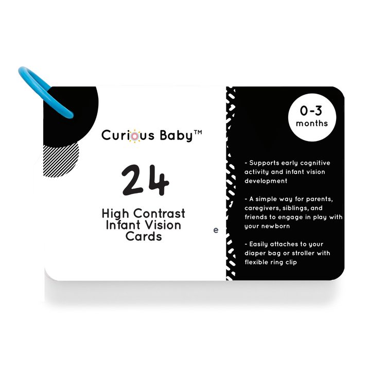 High-Contrast Vision Development Cards – Curious Baby Cards